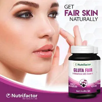Gluta Fair Cap Nutrifactor 30 caps in one bottle - Khareedo