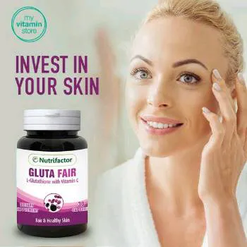 Gluta Fair Cap Nutrifactor 30 caps in one bottle - Khareedo