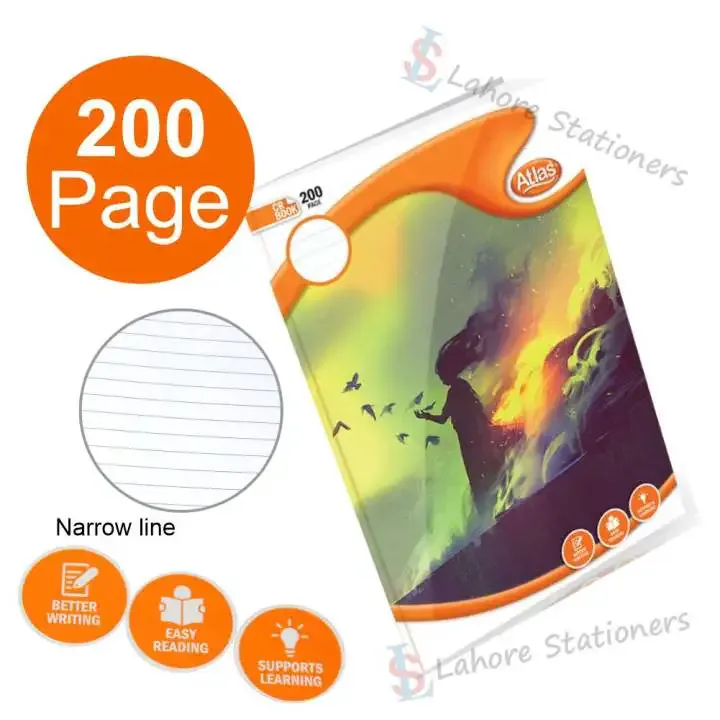 A4 200 pages Register IMPORTED REGISTER URDU NARROW LINE BROAD LINE ...