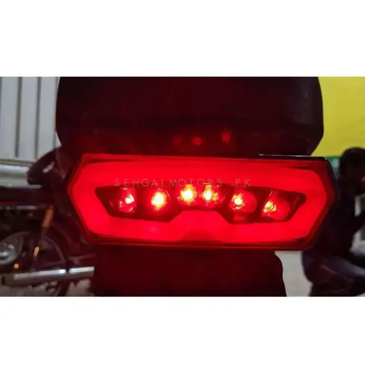 Universal Bike Back Light With Indicator Audi style - Khareedo
