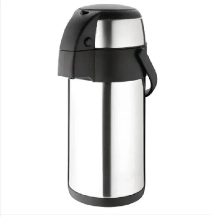 3Liters Airpot Pump Coffee Flask Stainless Steel Vacuum Pump Action ...