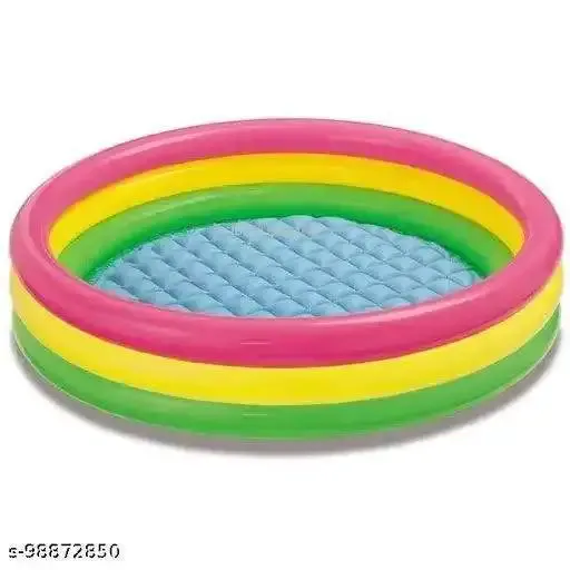 Intex Rainbow Inflatable Kids Swimming Pool – 58" x 13" (1.47m x 33cm ...