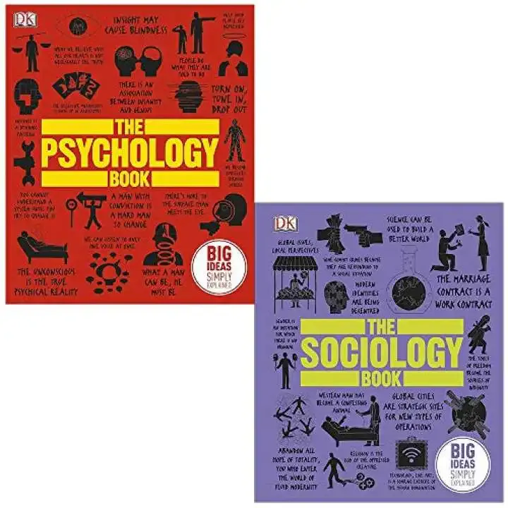 The Psychology Book, The Sociology Book 2 Books Collection Set - Big ...