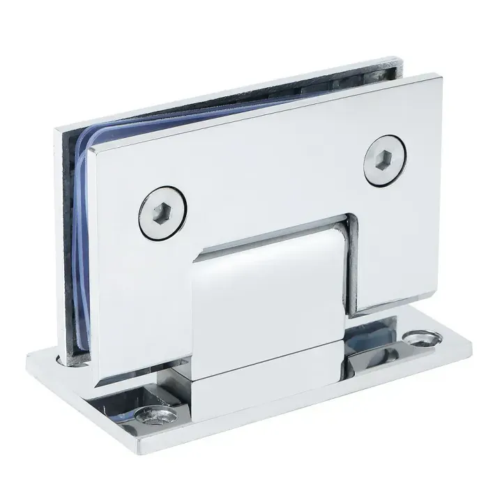 Glass to Glass Hinge 90 Degree Mirror Finish Wall to Glass Shower Door ...